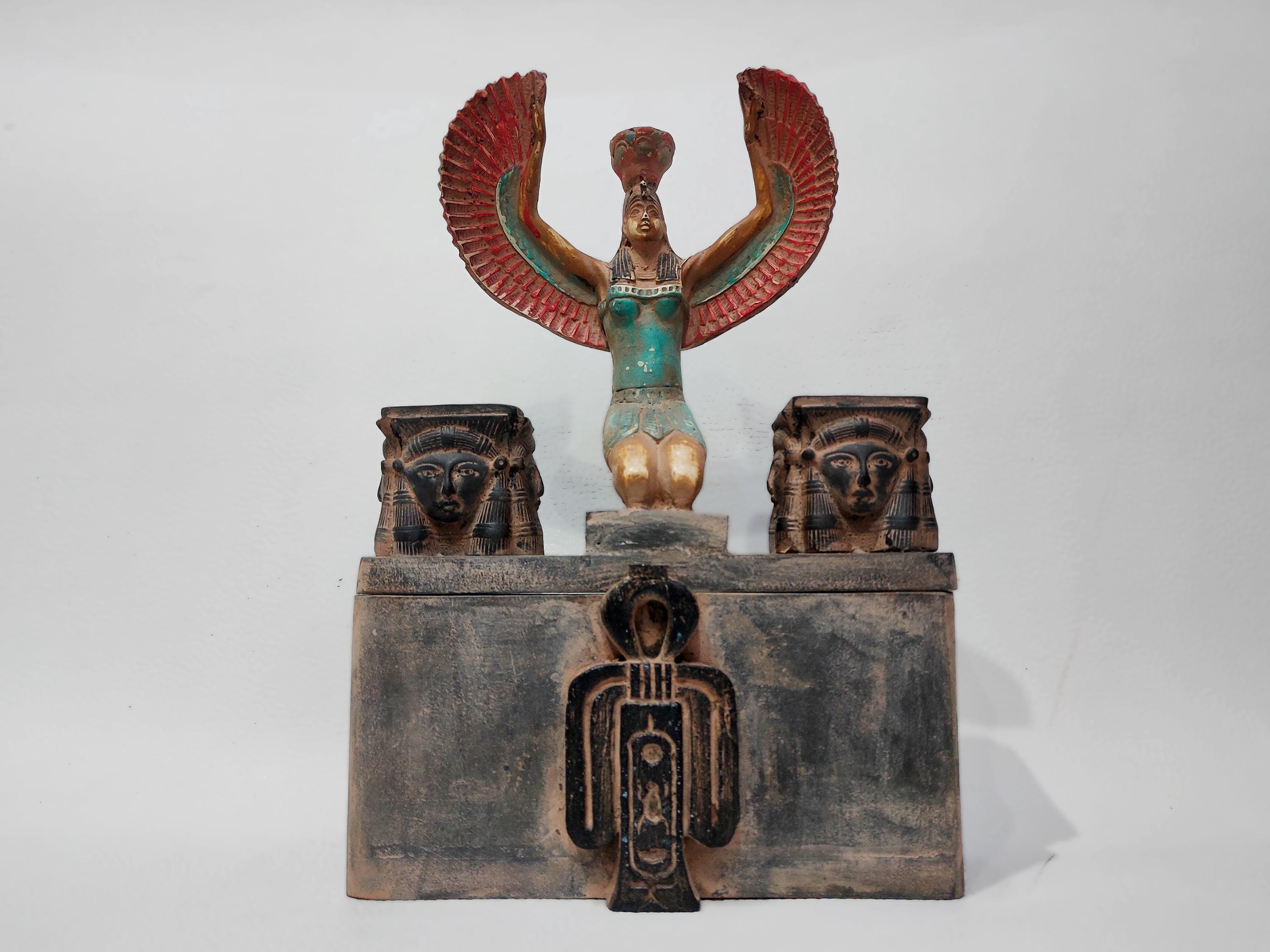 Isis Box. Goddess Isis. Altar of Isis . Candle Holder. Isis Statue ...