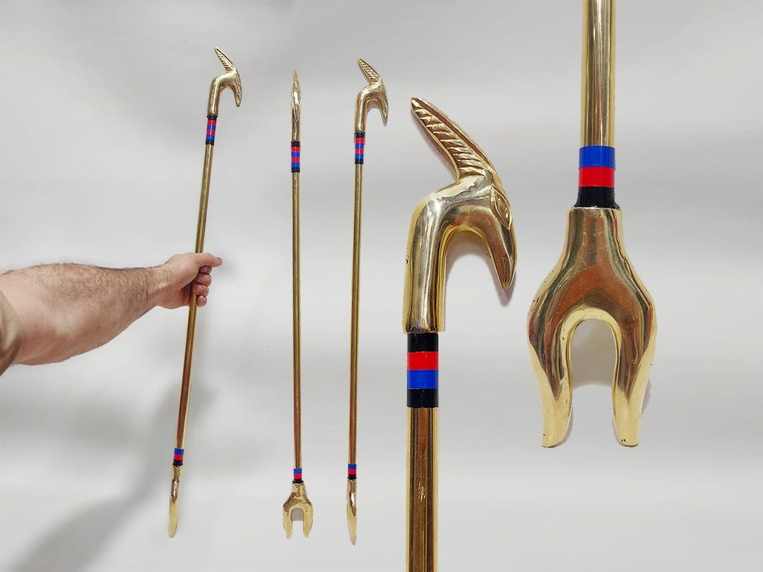 Handcrafted Copper Was Scepter - Ancient Egyptian Staff - Etsy