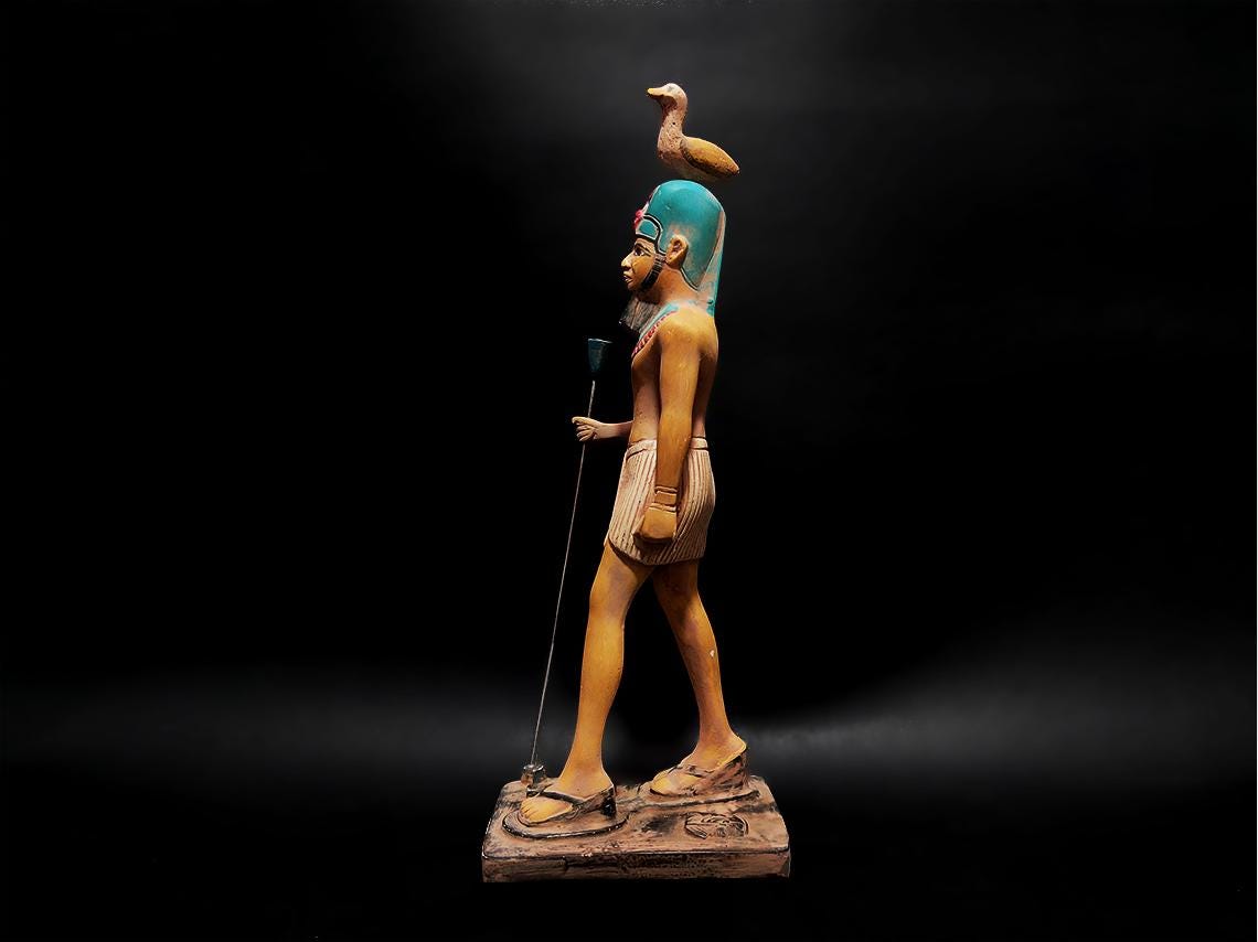 Geb Statue: Ancient Egyptian God of Earth, Polystone 15.5" - Etsy