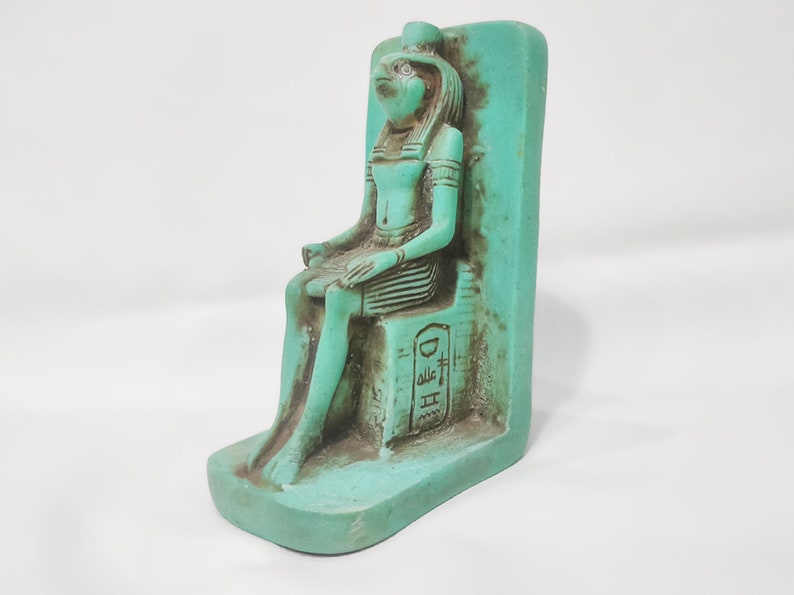 Horus Statue. Distinguished Altar Statue in Turquoise Replica ...