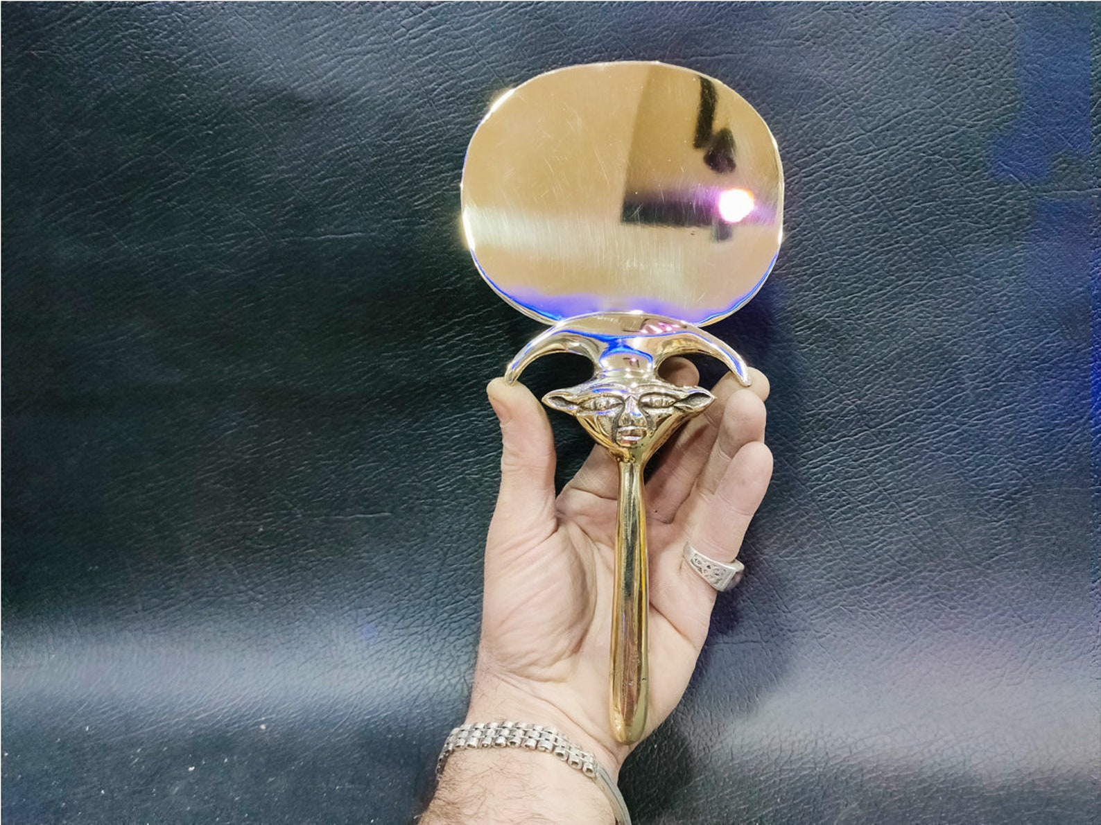 Brass Mirror of the Goddess Hathor. Hathor's Mirror. Copper Hathor .10 ...