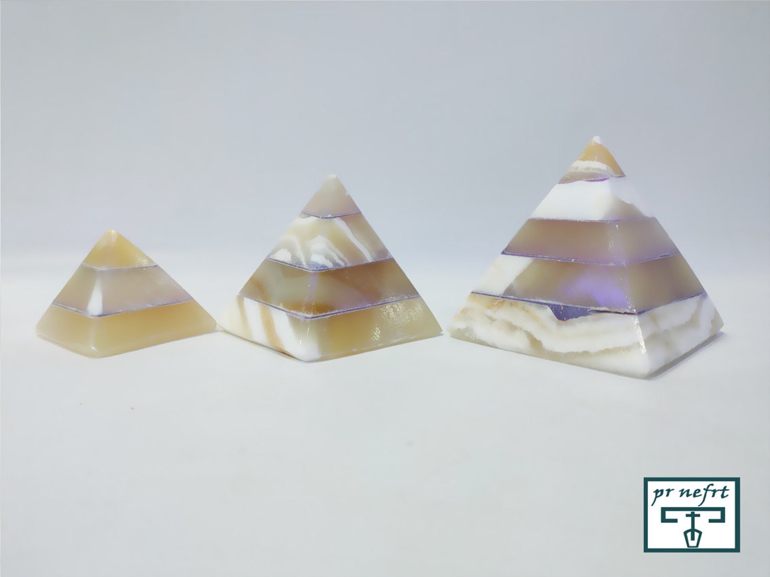 Giza Pyramids . the Magnificent Alabaster Pyramids 3 Pieces | Etsy