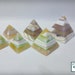 Giza Pyramids . the Magnificent Alabaster Pyramids, 3 Pieces Set of the ...