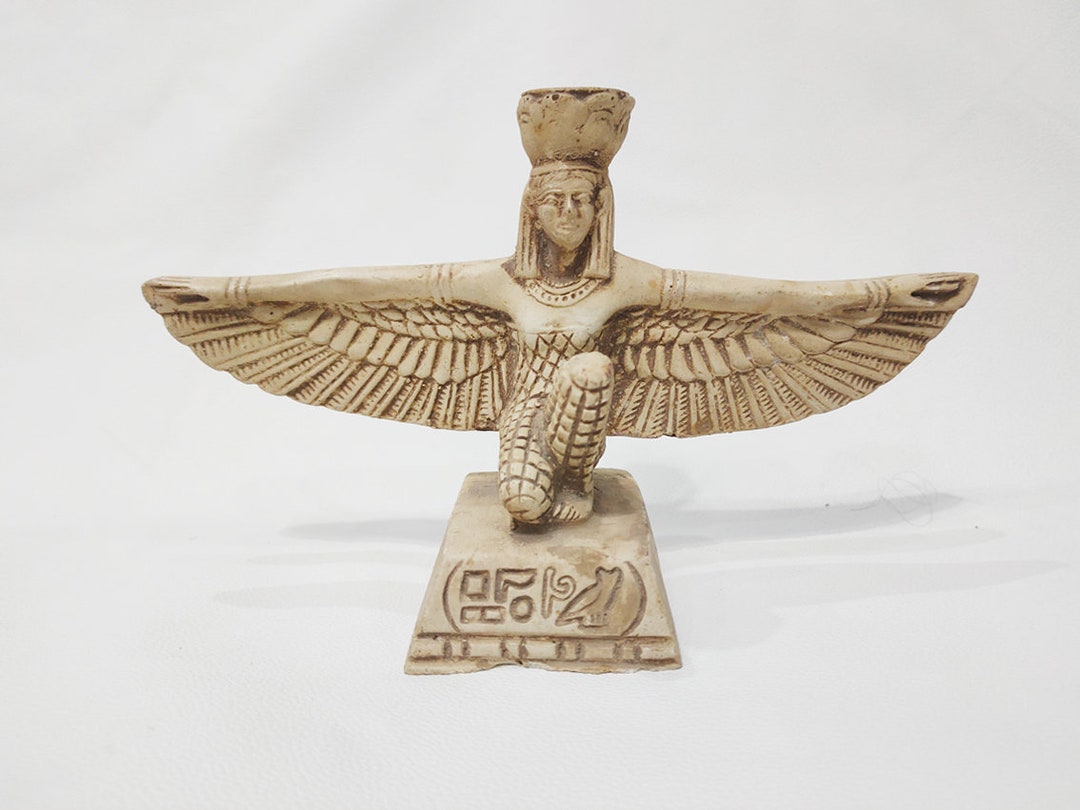 Rare Statue of the Goddess Isis. Statue of Isis Candle Holder. the ...