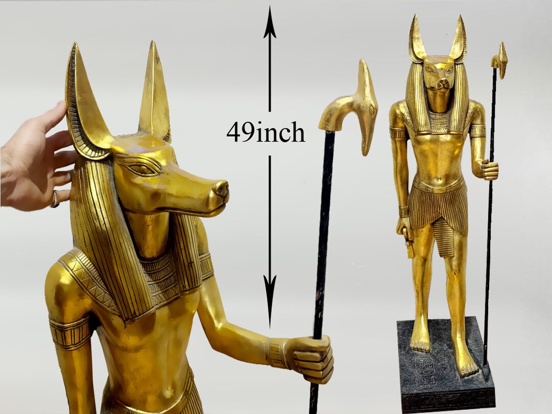 Statue of Anubis. Jackal. Lord Anubis. Museum Piece. Pharaonic Statue ...