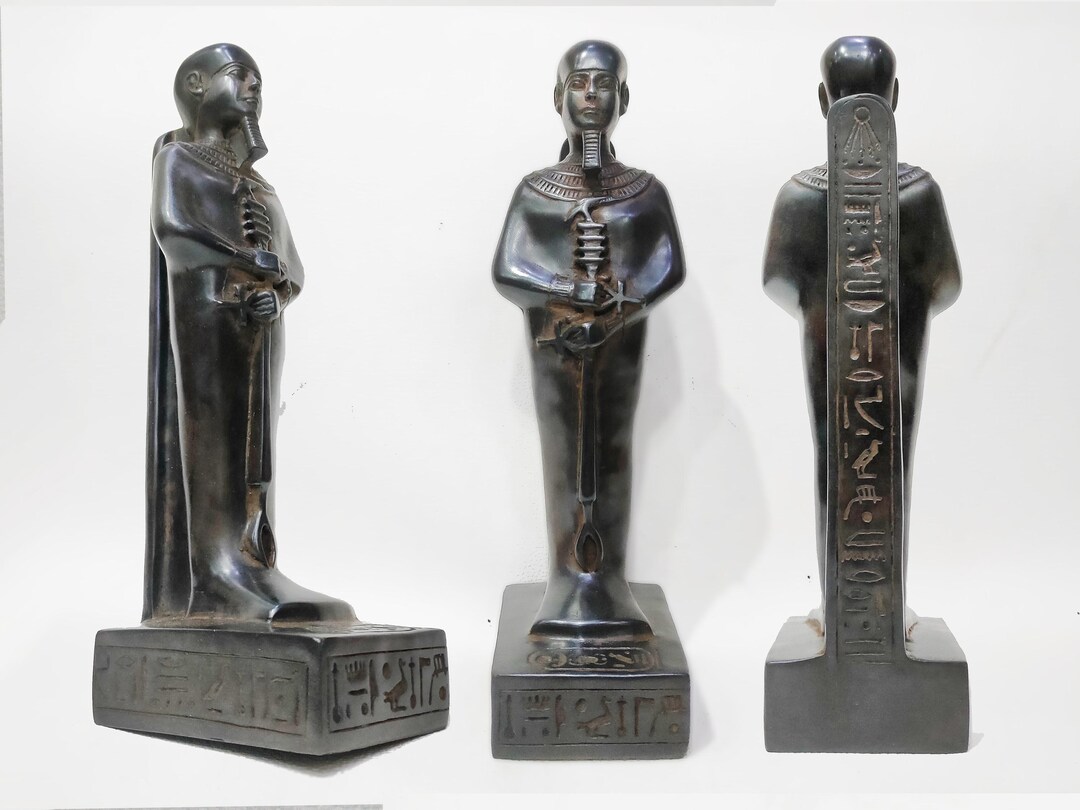 Egyptian God Ptah Statue: Kemet Decor, Made in Egypt (13 Inches) - Etsy