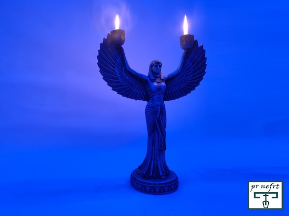 Statue of the Goddess Isis the Magician a Unique Egyptian - Etsy