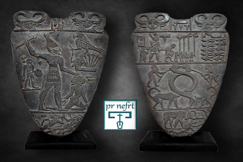 Narmer Palette Depicts the Unification of the Two Lands. Ancient Egypt ...