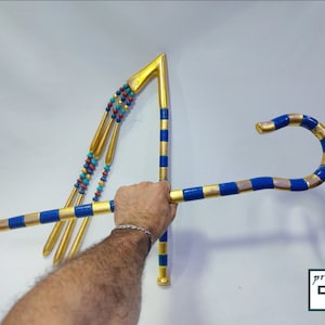 King Tutankhamun's Scepter, a Similar Scepter. Egyptian Scepter. the ...