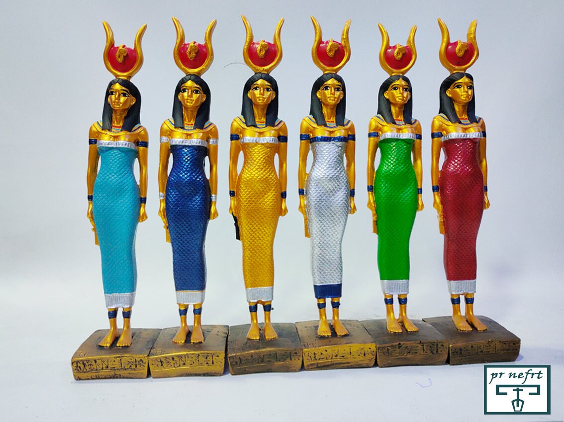 Unique Goddess Hathor Statue Available in 6 Beautiful Colors - Etsy