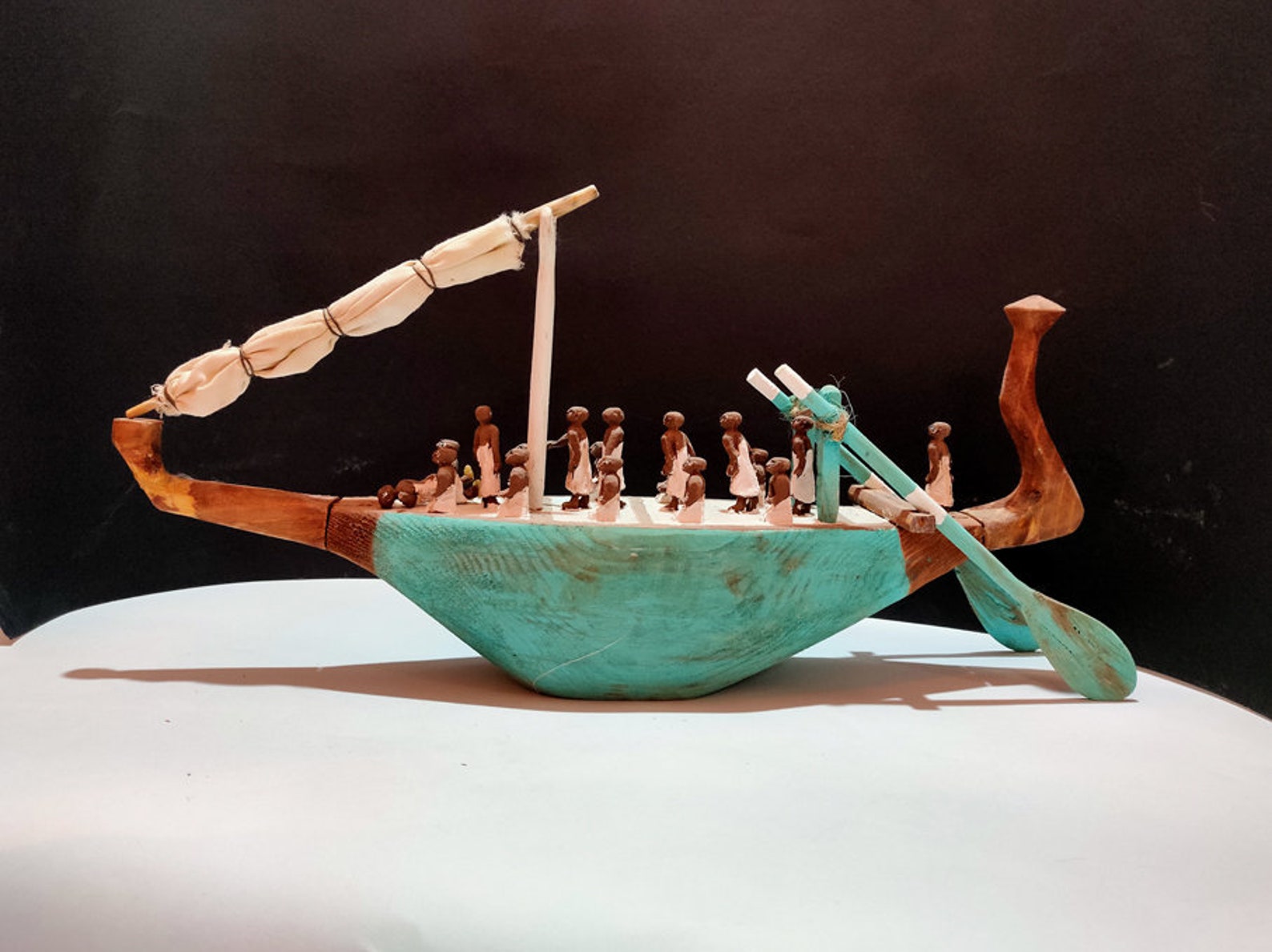 Rare and Distinctive Model of an Ancient Egyptian Wooden Boat | Etsy