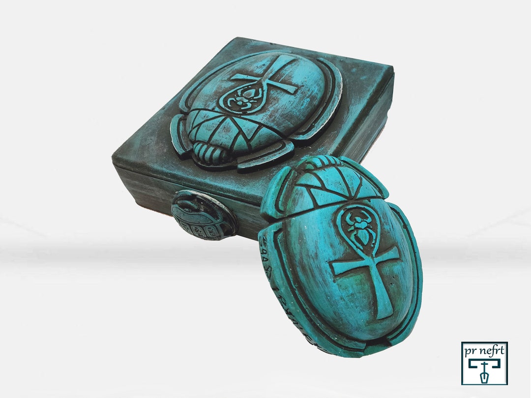 Scarab Altar Box Egypt Decor Box Scarab Beetle Box Egypt Mythology ...