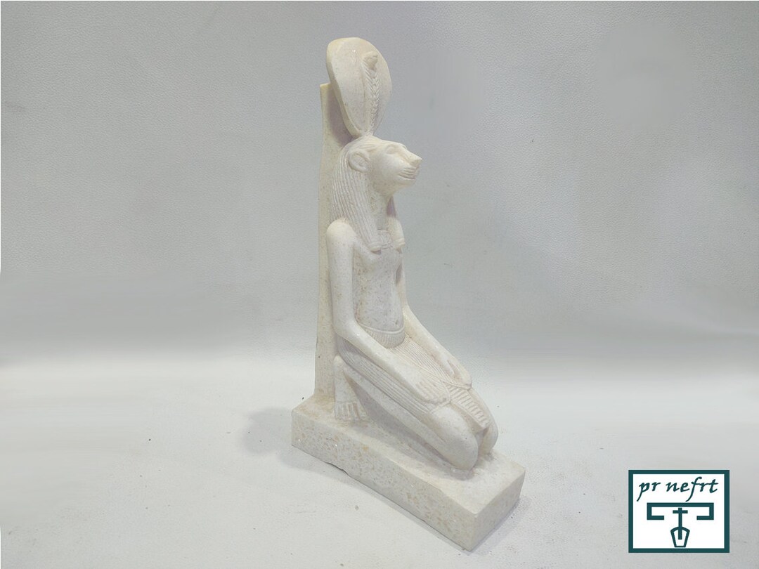 Seated Statue of the God Maahes. Distinguished Altar Statue. Maahes ...