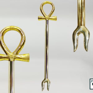 Ankh Scepter. the Scepter of Kings. Rare Pharaoh's Scepter. Gold Leaf ...