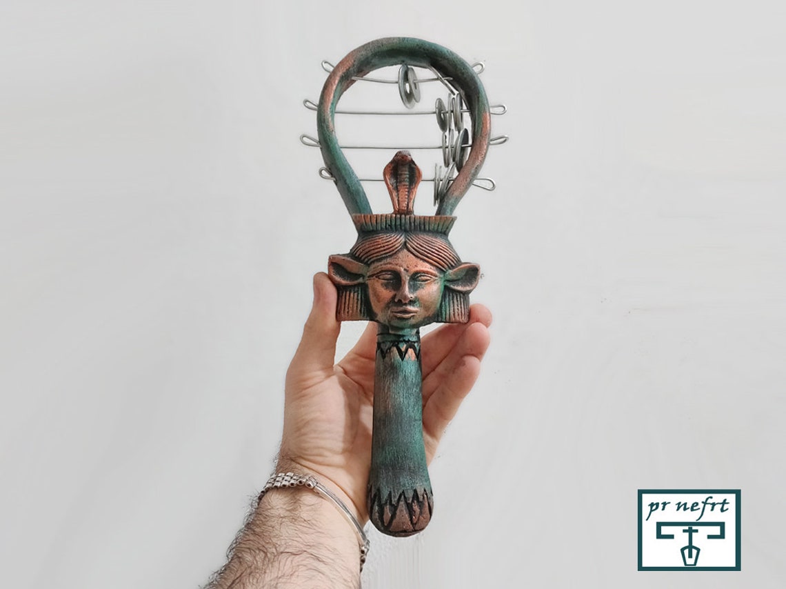 The Sistrum of the Goddess Hathor. the Ancient Egyptian Sistrum. A ...