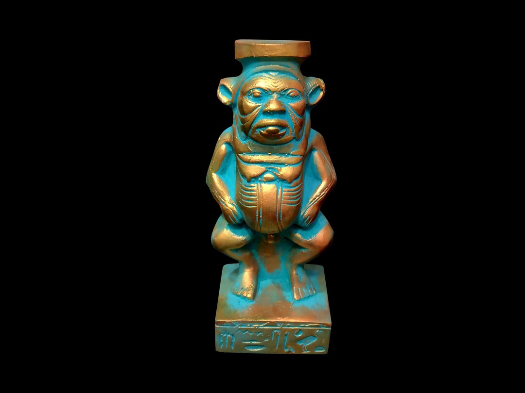 God Bes. Amazing and Unique Egyptian Statue. God Bes. Hand Carved ...