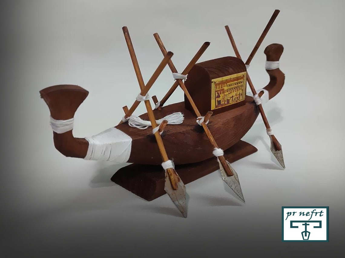 Sun Boat Khufu Boat is a Rare Piece Skillfully Handcrafted in Egypt - Etsy
