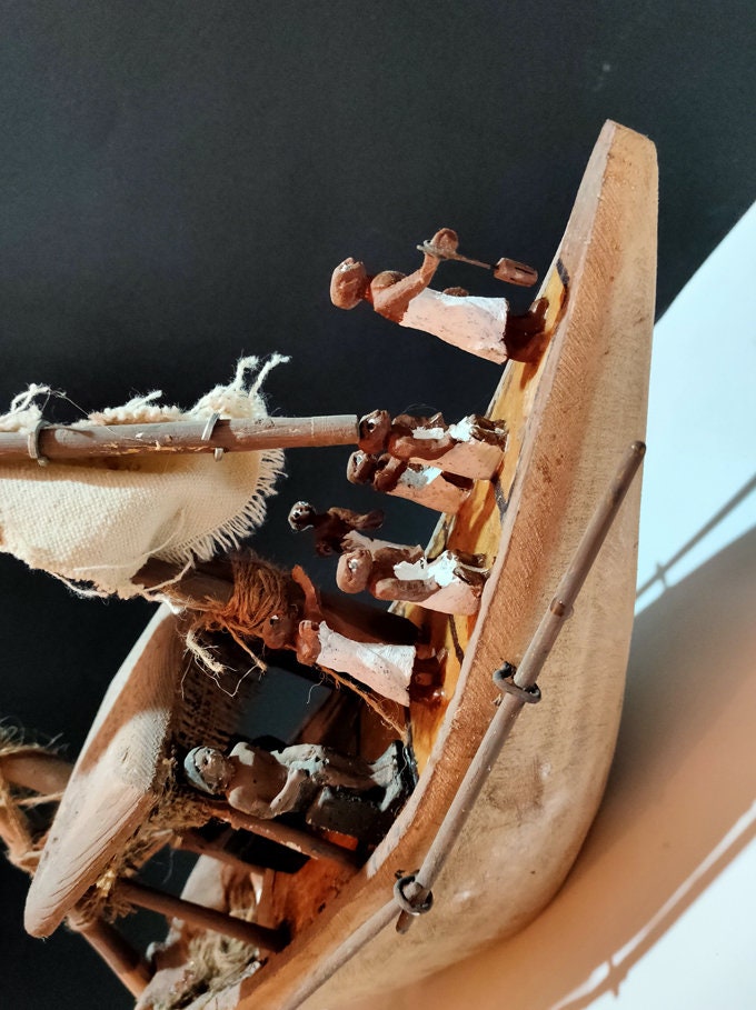 Ancient Egyptian Wooden Boat Model (reproduction) (made in Egypt) - Etsy