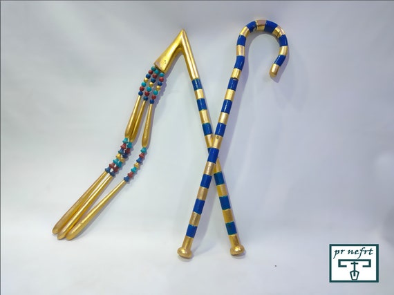 King Tutankhamun's Scepter a Similar Scepter. Egyptian - Etsy