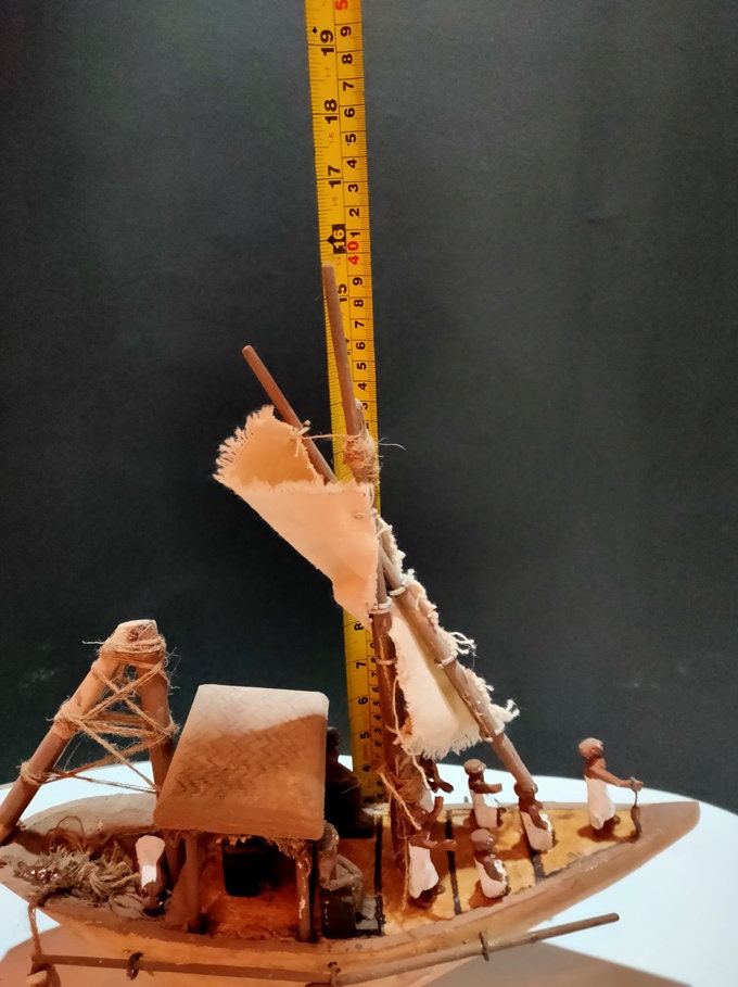 Ancient Egyptian Wooden Boat Model reproduction made in | Etsy