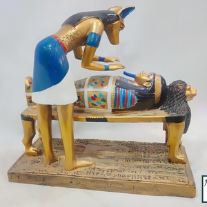 A Unique Model of Anubis, the God of Embalming and Tombs, Made in Egypt ...