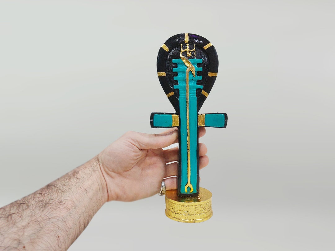 The Key to Life. Ankh. Scepter. Djed Column. Symbol of Strength ...