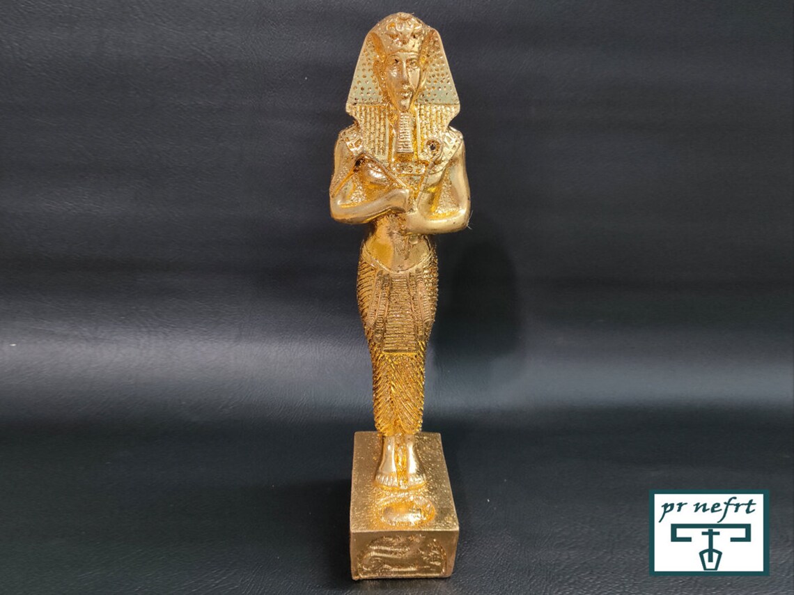 The Unique Statue of King Akhenaten24k Gold Leaf a Heavy - Etsy