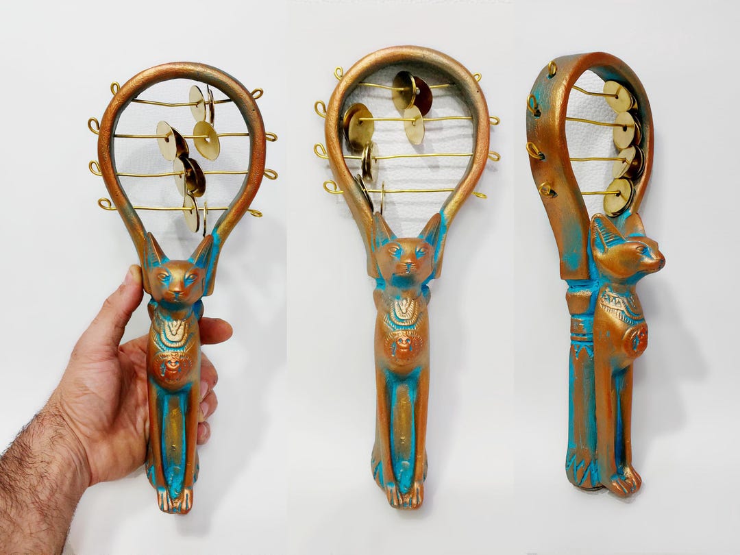 Bastet Sistrum: Egyptian Ritual Musical Instrument - Etsy