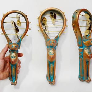 Bastet Sistrum: Egyptian Ritual Musical Instrument - Etsy