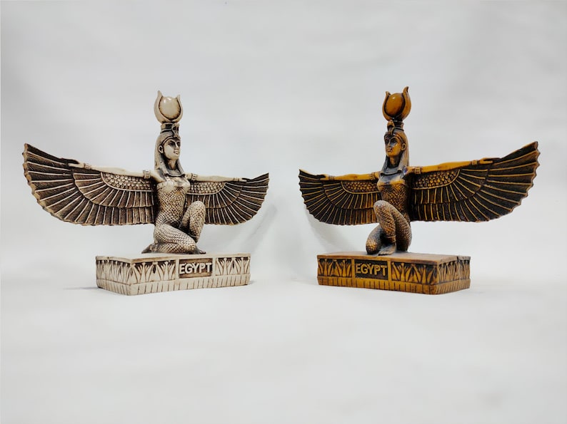 The Unique Egyptian Goddess Isis. With Open Wings, Available in Two ...