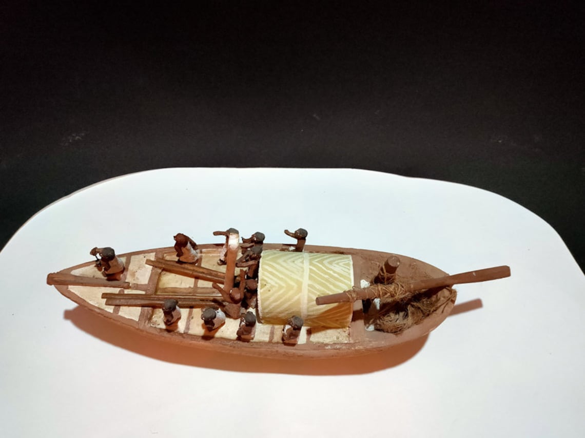 Ancient Egyptian Wooden Boat Model (reproduction) (made in Egypt) - Etsy
