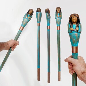 Egyptian Pharaoh Scepter: Ritual Ceremony Staff, Made in Egypt - Etsy