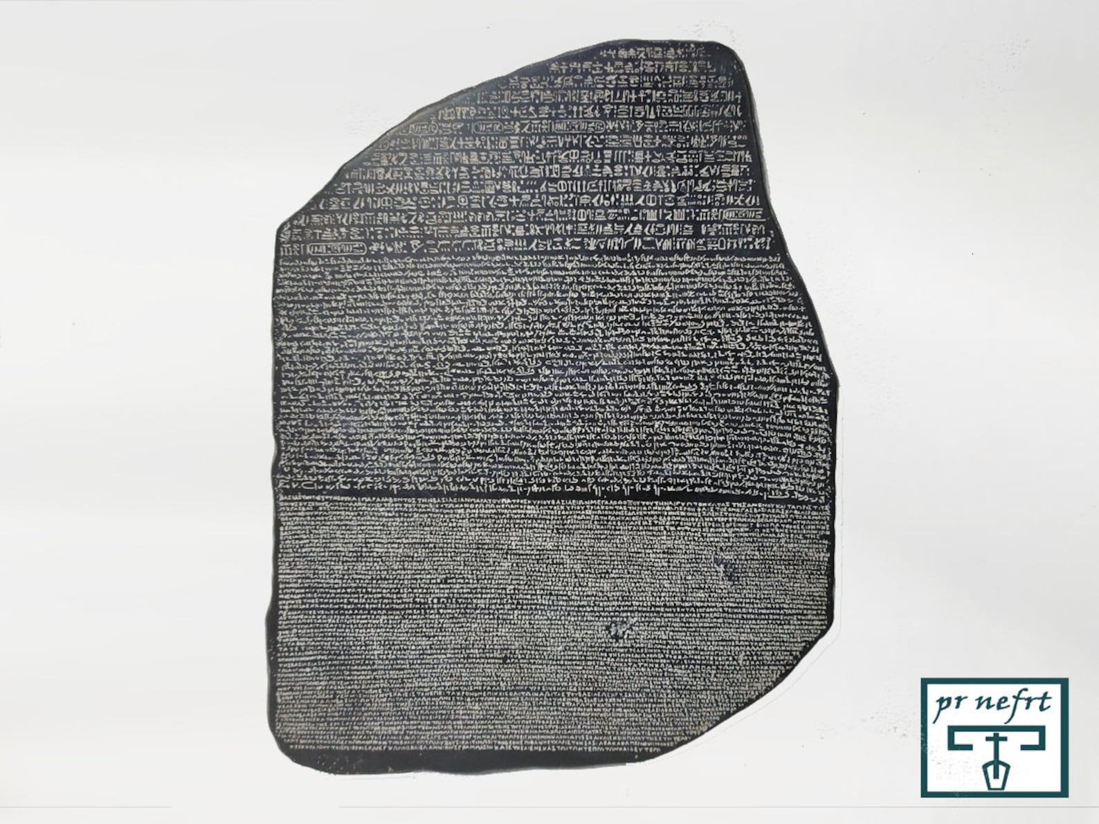 Rosetta Stone Rashid plate.Rashid's painting detailed | Etsy