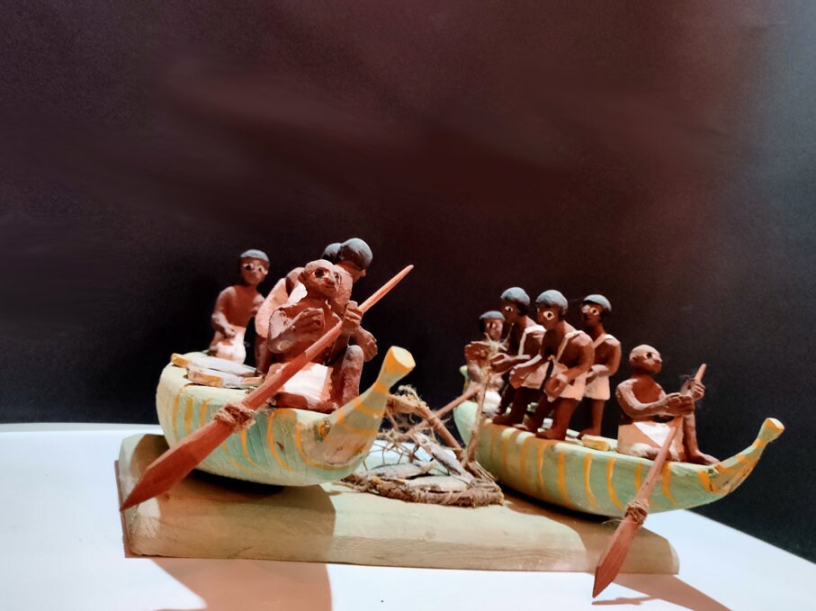Rare and Distinctive Model of an Ancient Egyptian Wooden Boat | Etsy