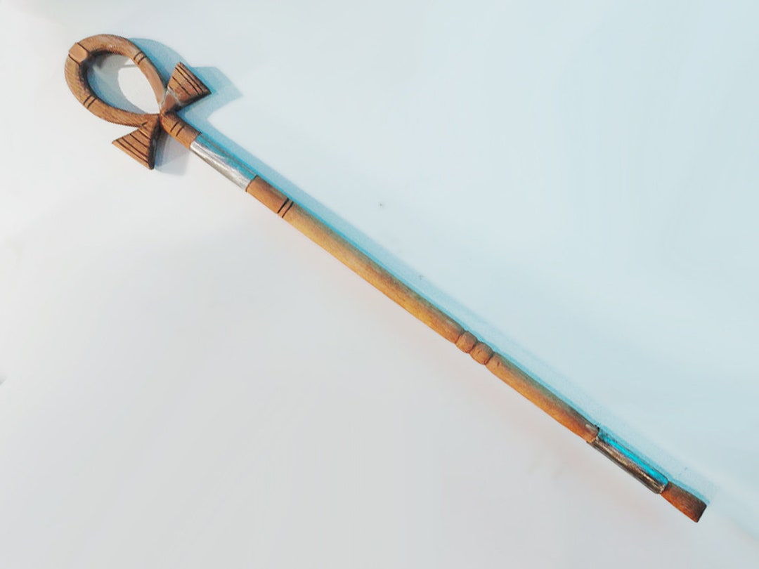 Ankh Scepter A Wooden Scepter Made With Skill in Egypt, 37 Inches ...