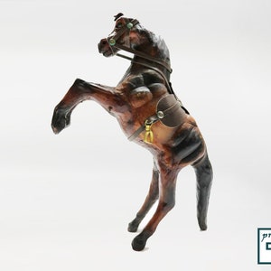 Antique Leather Horse. Handcrafted From Genuine Leather. Arabic Horse ...