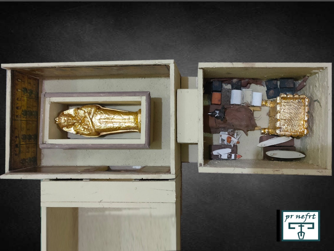Tomb of King Tutankhamun. A Very Rare Model of the Tomb of the - Etsy