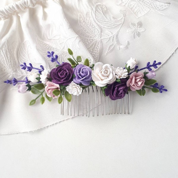 Purple Hair Comb - Etsy