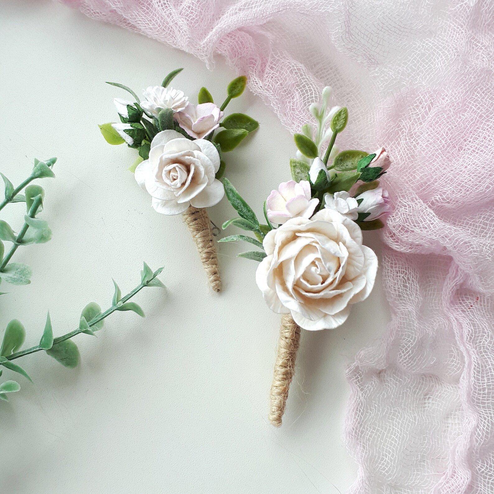 Groom Boutonniere Peony White Flower Boutonniere - Etsy Canada