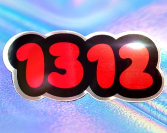 1312 Sticker - Etsy
