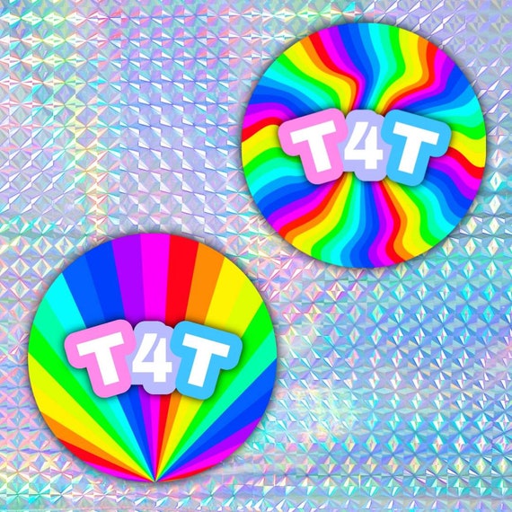 T4T Trans for Trans Rainbow Pride LGBTQ Pinback 1.25 | Etsy