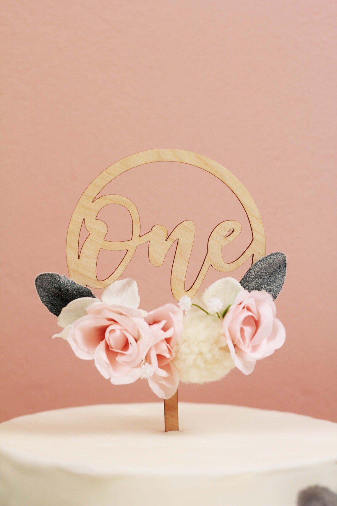 Birthday Cake Topper Baby First Birthday Party Wooden - Etsy