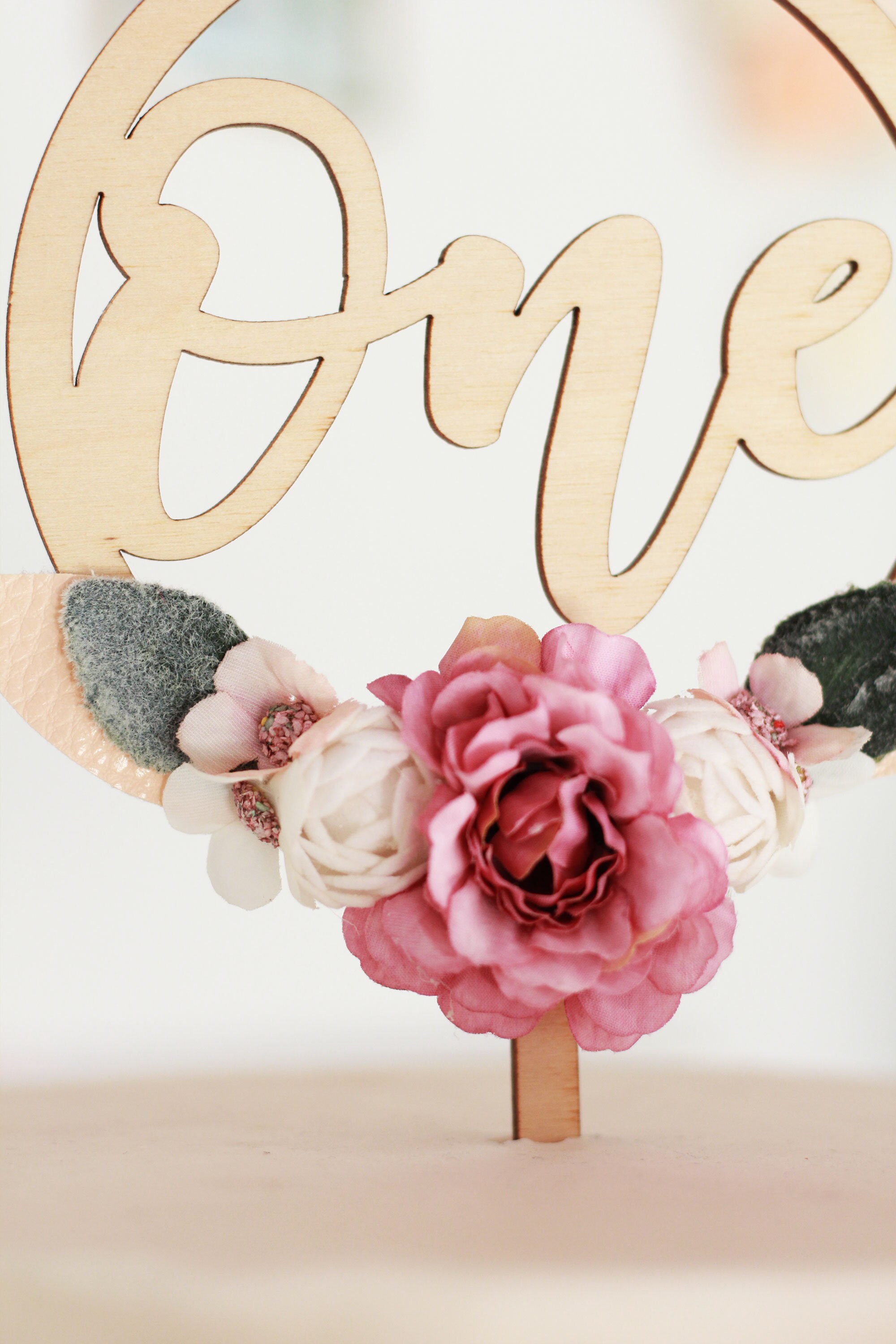 Birthday Cake Topper Baby First Birthday Party Wooden - Etsy