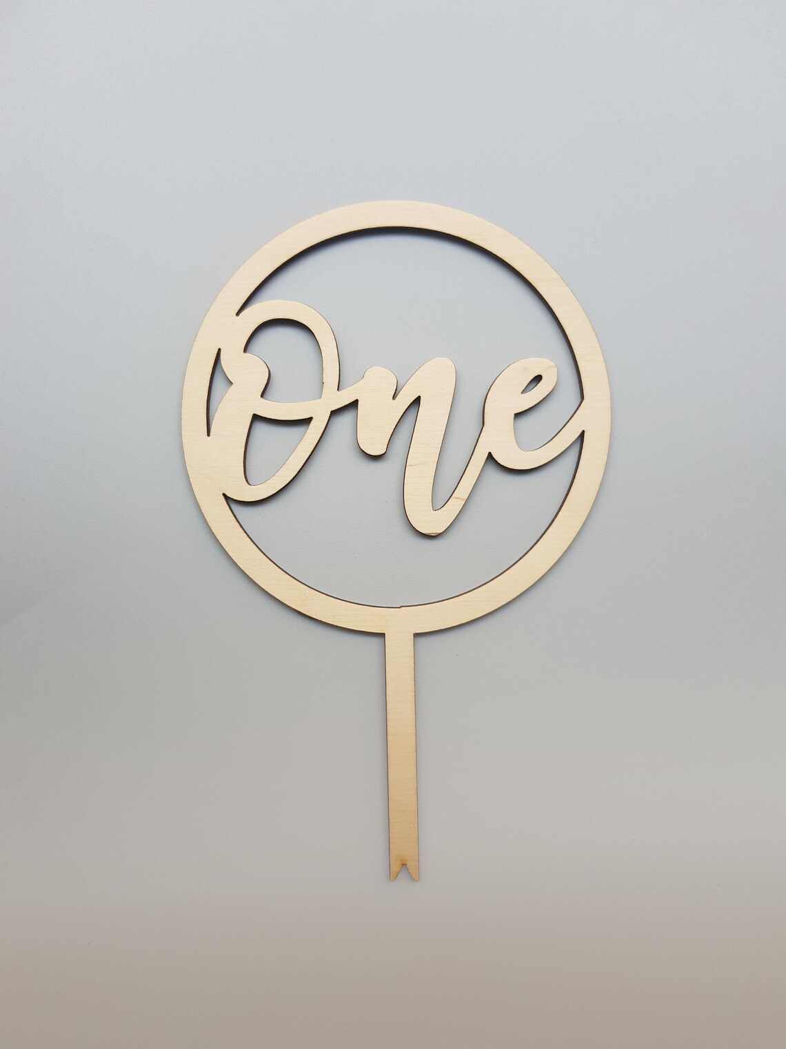 First Birthday Wooden Cake Topper Baby 1st Birthday Party | Etsy