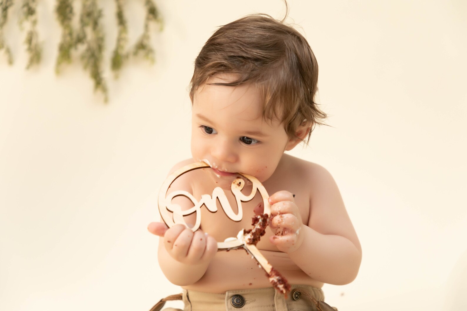 First Birthday Wooden Cake Topper Baby 1st Birthday Party | Etsy