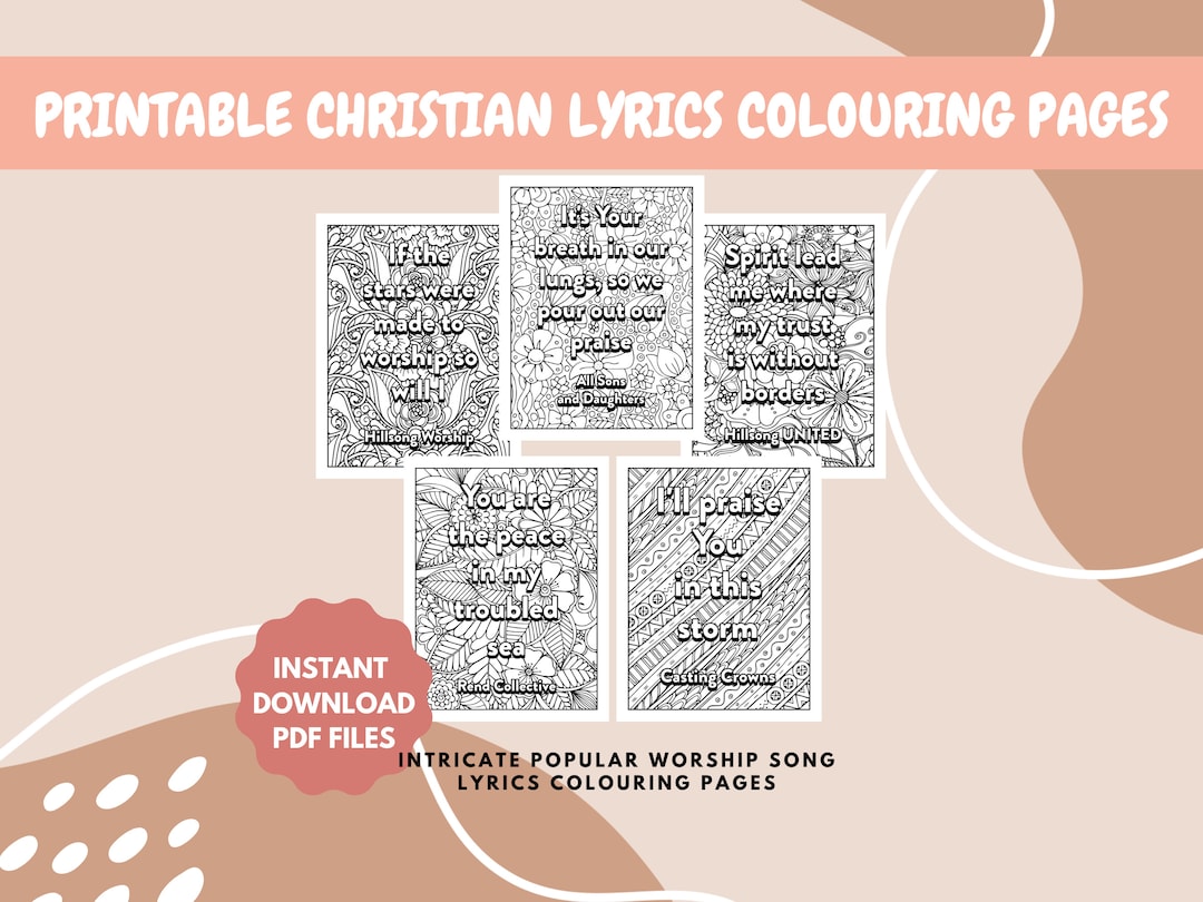 Christian Colouring Pages Encouraging Bible Journaling Devotional ...