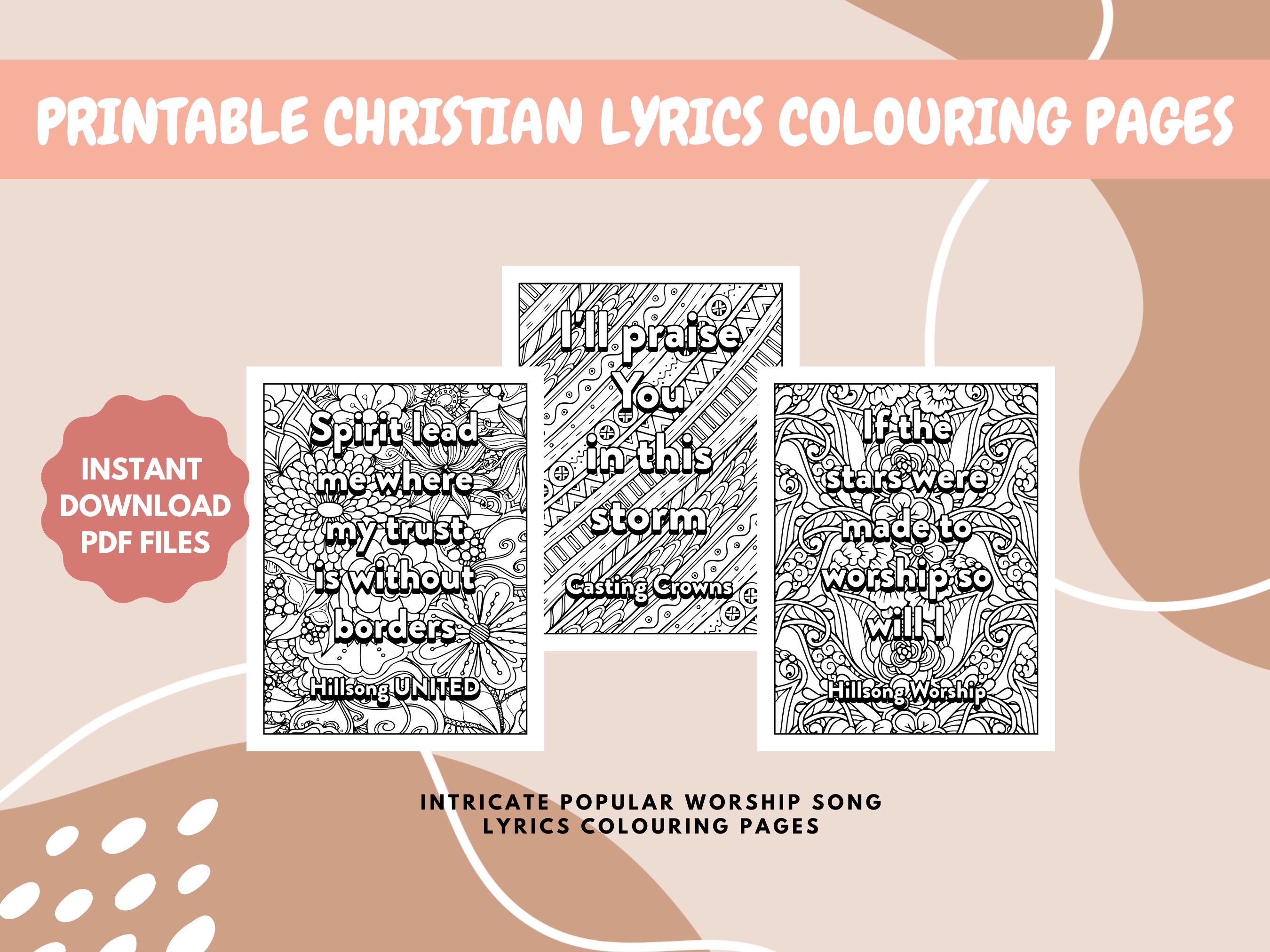 Christian Colouring Pages Encouraging Bible Journaling Devotional ...