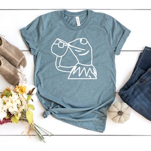 Kermit the Frog Shirt, Kermit Sipping Tea Meme, Kermit the Frog, Frog ...