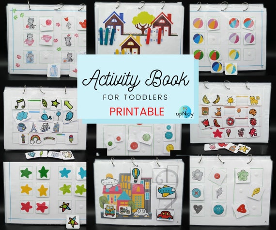 Toddler Preschool Educational Printable Busy Book Activity | Etsy
