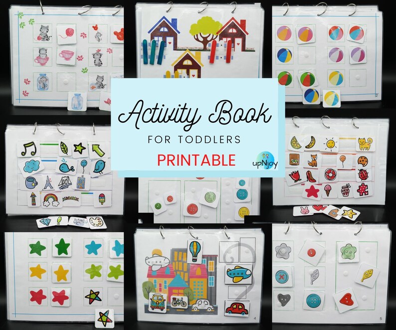 Toddler Preschool Educational Printable Busy Book Activity | Etsy